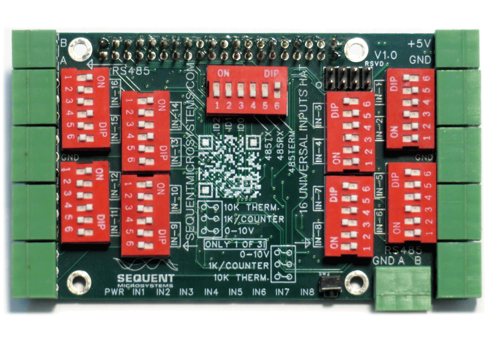 Home, Industrial & Building Automation I/O HATS for Raspberry Pi